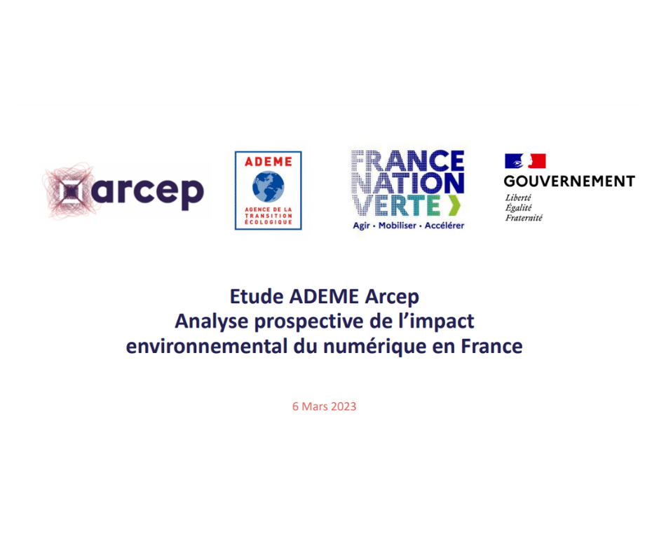 Etude : prospective sur l’empreinte environnementale du numérique en France à l’horizon 2030 et ...